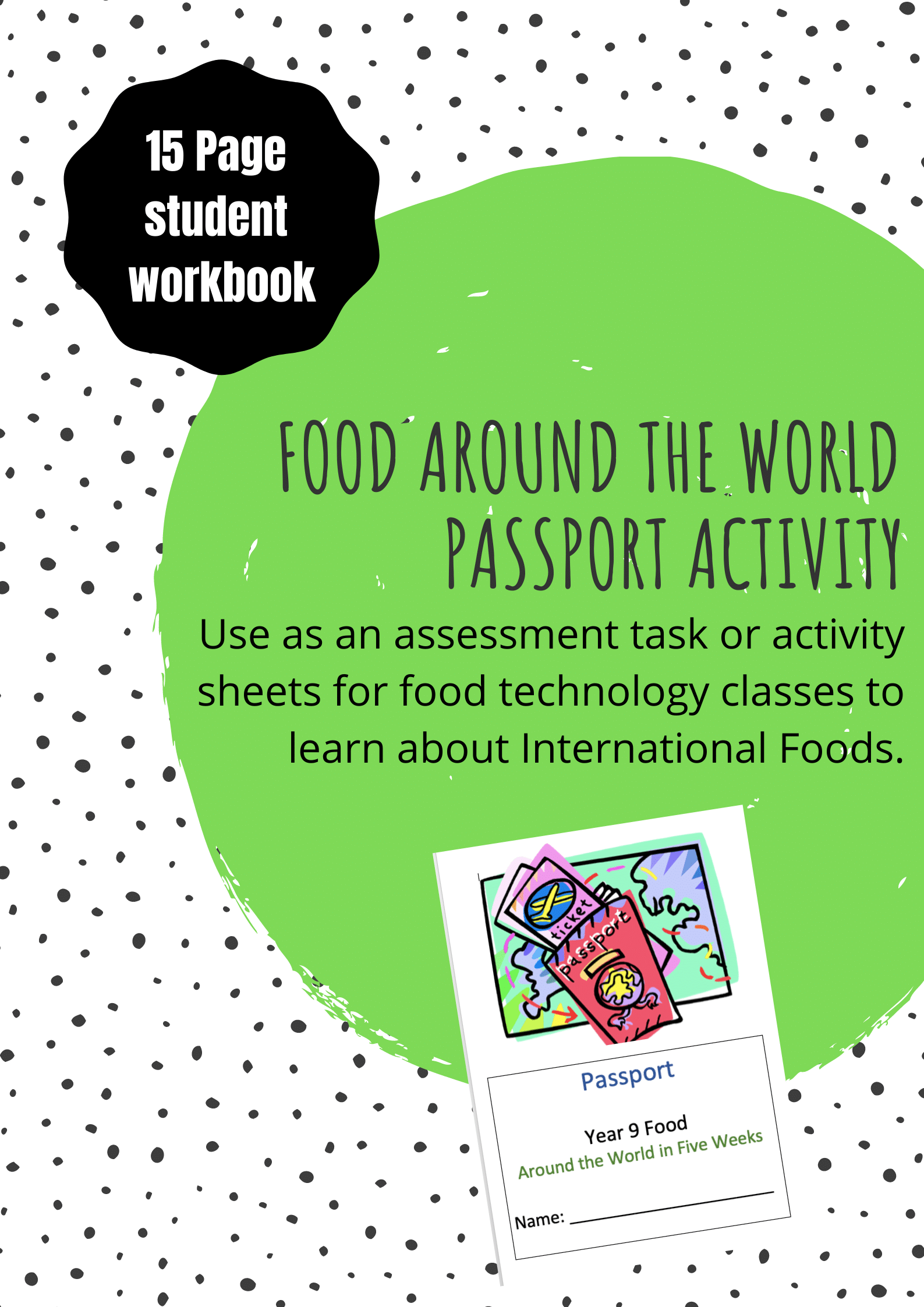 Food Around the World Passport Activity - Teaching Resources