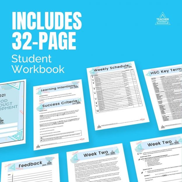 2021 Homework Book – Year 12 Food Product Development - Teaching Resources