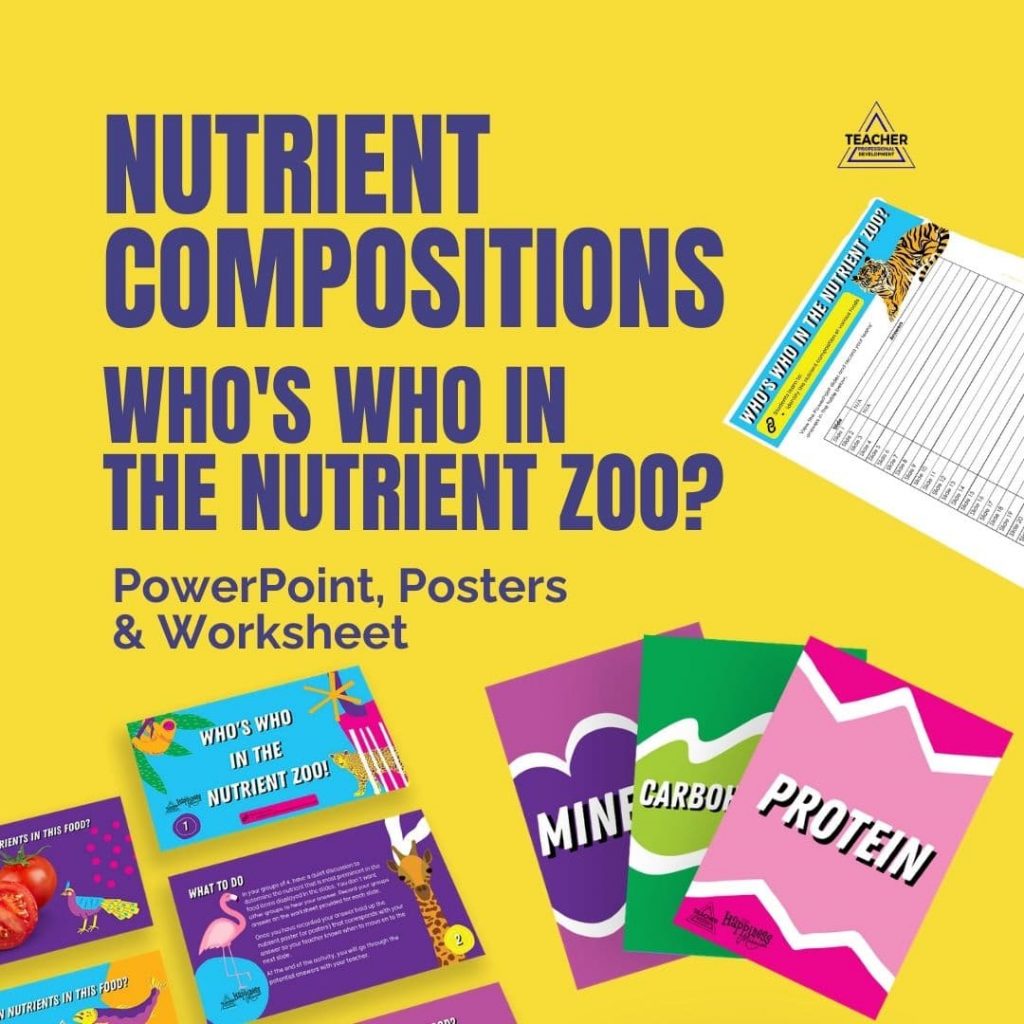 Nutrient Compositions - Who’s Who in the Nutrient Zoo? - Teaching Resources