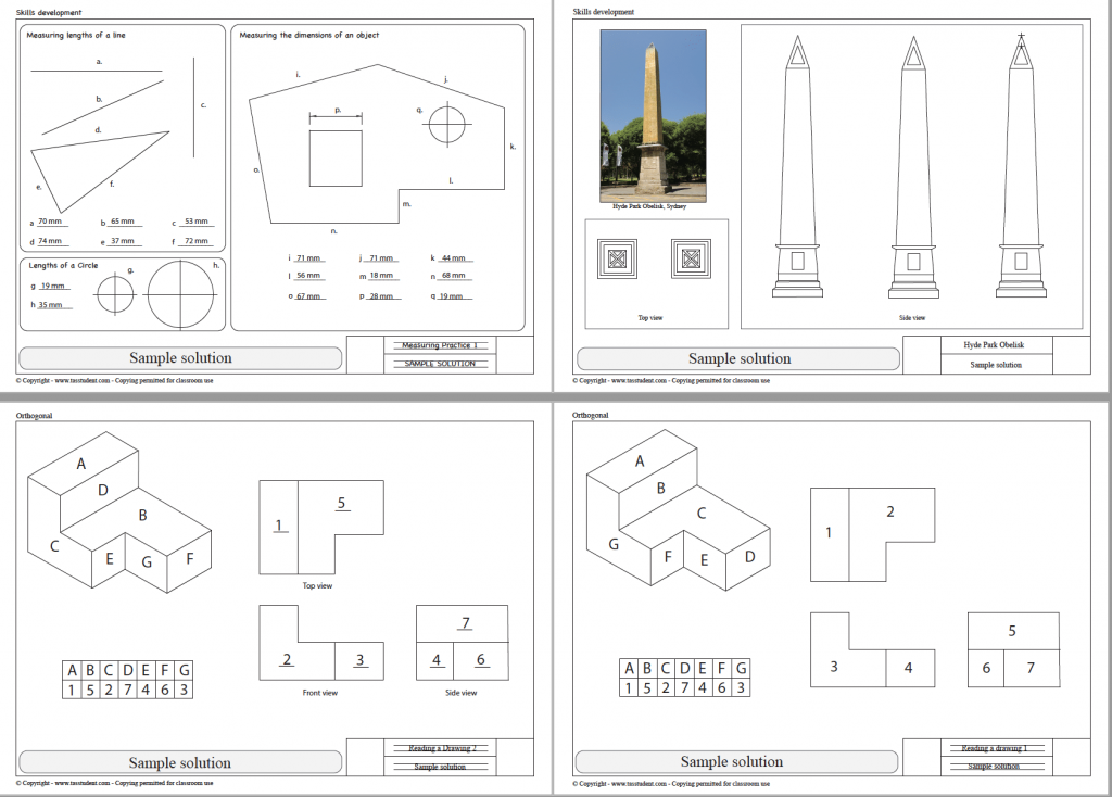 Technical Drawing and Graphics - Set 7 "Skills Development" - Teacher ...