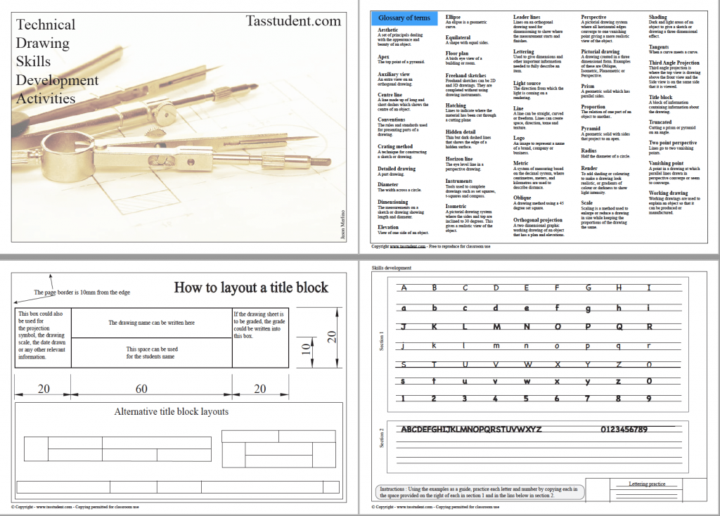 Technical Drawing and Graphics - Set 7 "Skills Development" - Teacher ...