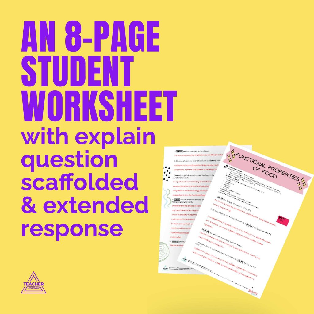 Functional Properties of Food Eggsperts Bundle - Teaching Resources