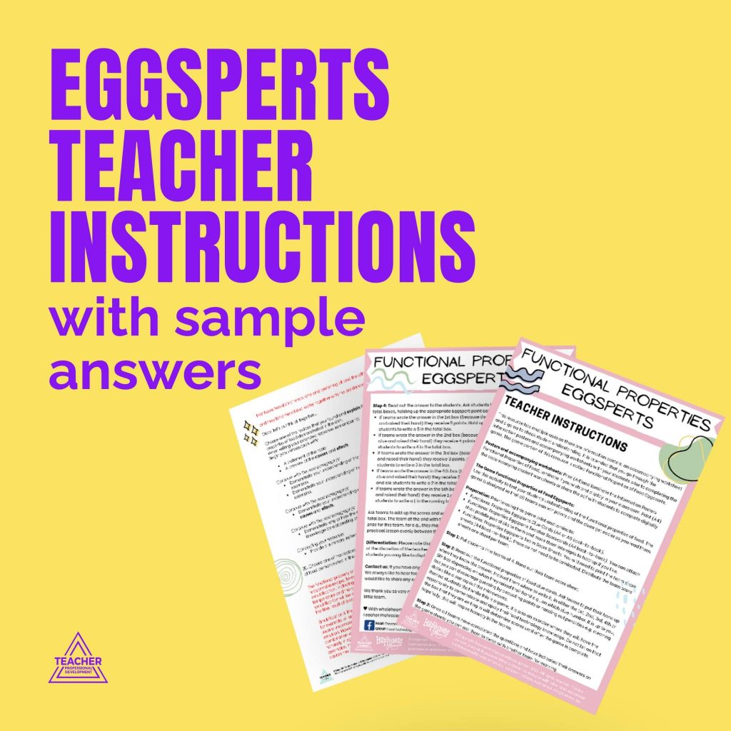 Functional Properties of Food Eggsperts Bundle - Teaching Resources
