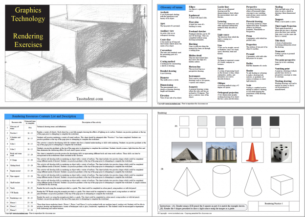Technical Drawing and Graphics - Set 2 "Rendering" - Teacher ...