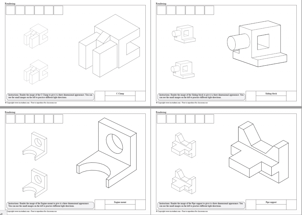 Technical Drawing and Graphics - Set 2 "Rendering" - Teacher ...