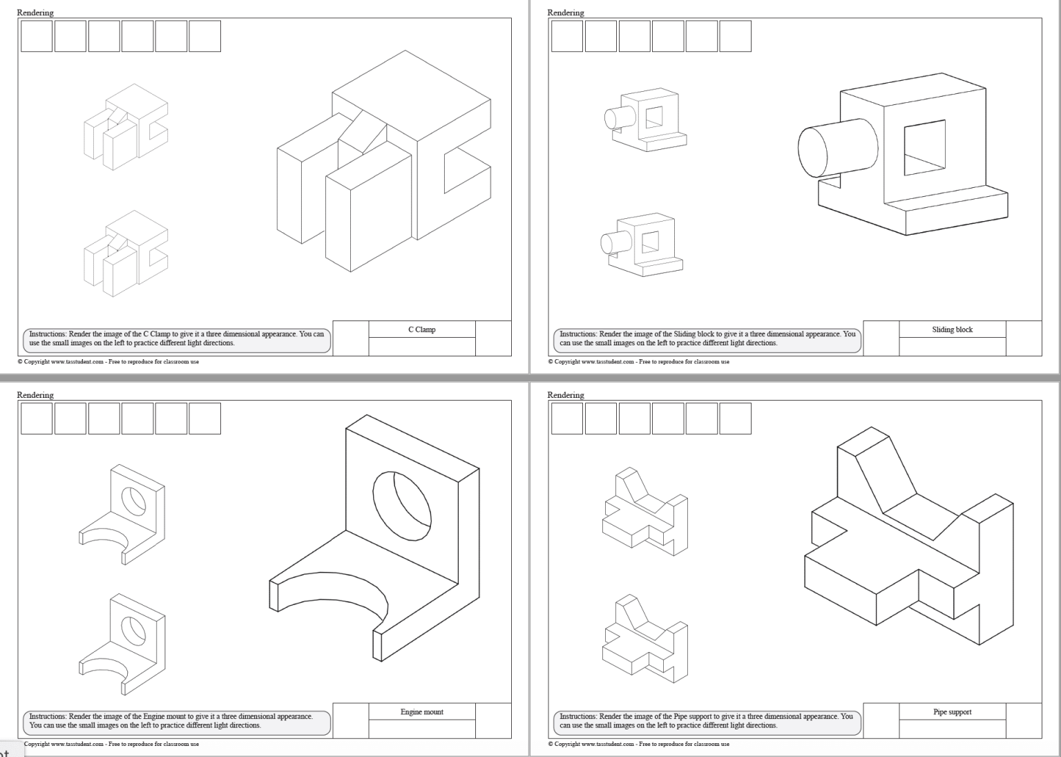 Technical Drawing and Graphics - Set 2 "Rendering" - Teacher ...