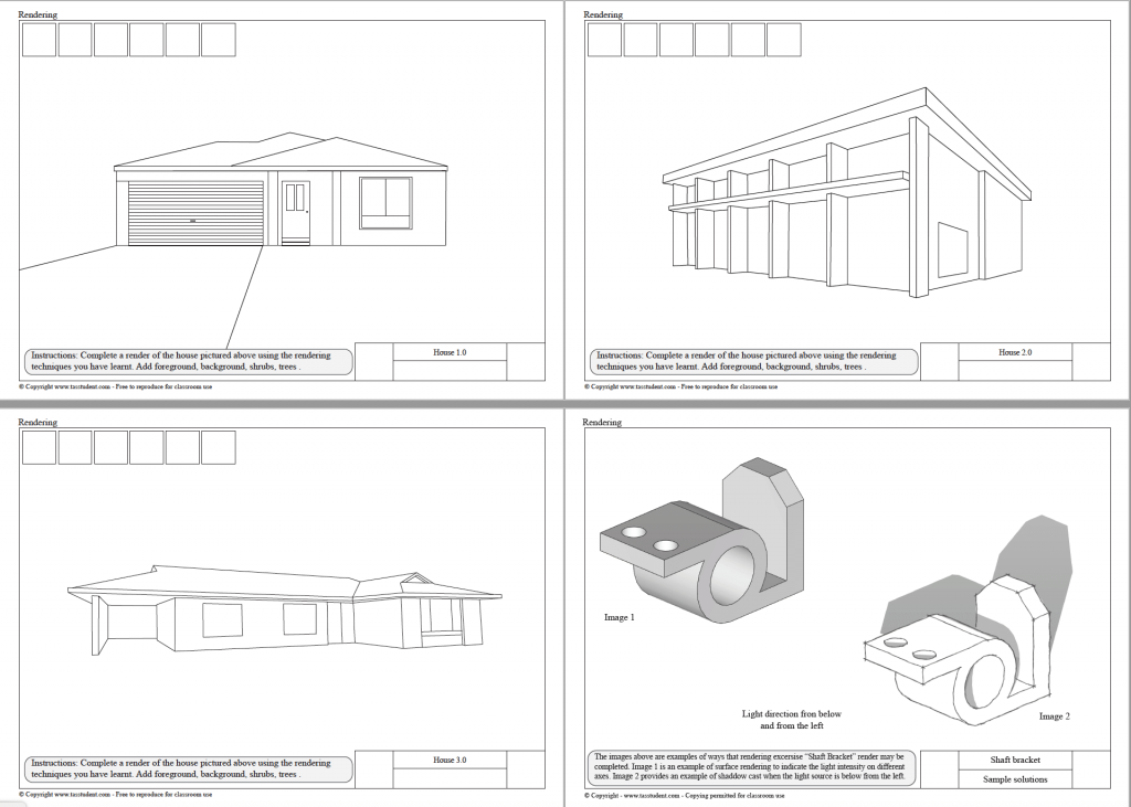 Technical Drawing and Graphics - Set 2 "Rendering" - Teacher ...