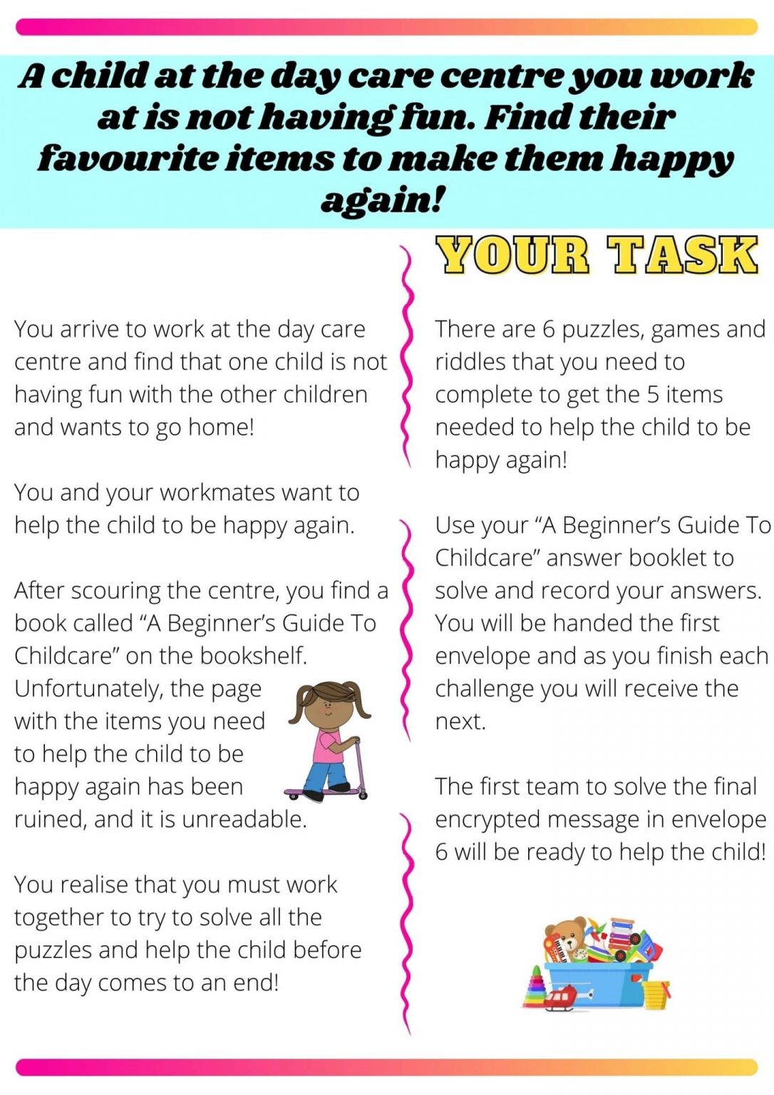 Childcare Escape Room - Teacher Professional Development