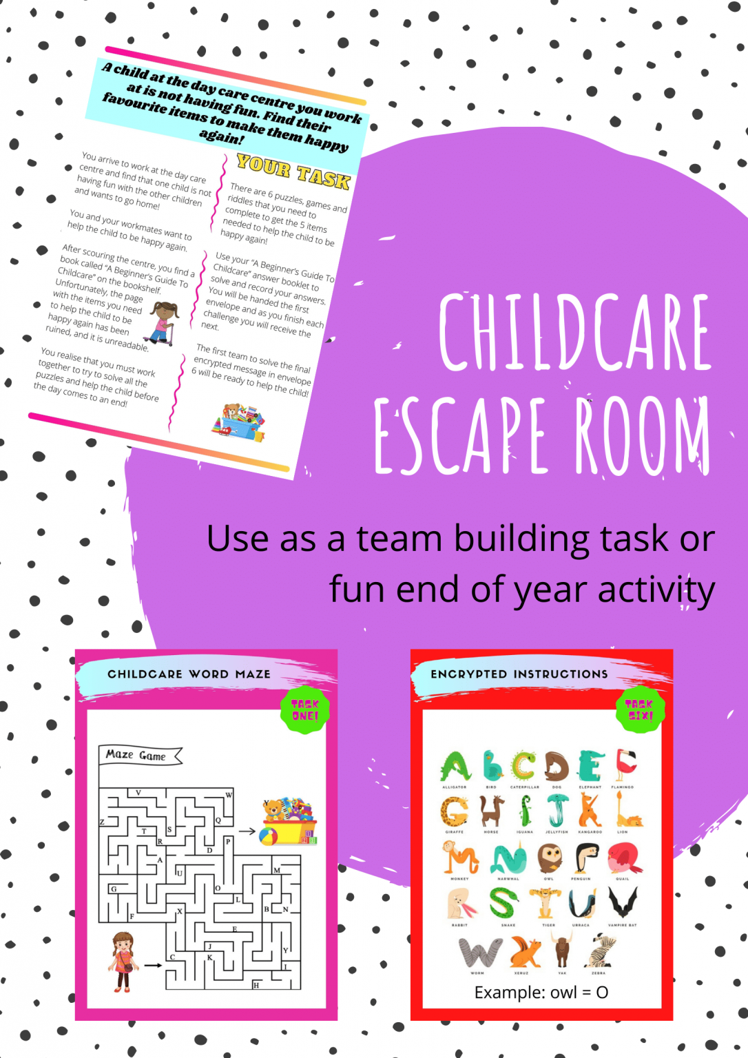 Childcare Escape Room - Teacher Professional Development