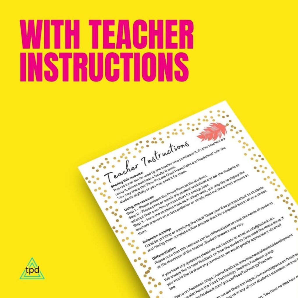 Food Flow Process Charts - Teaching Resources