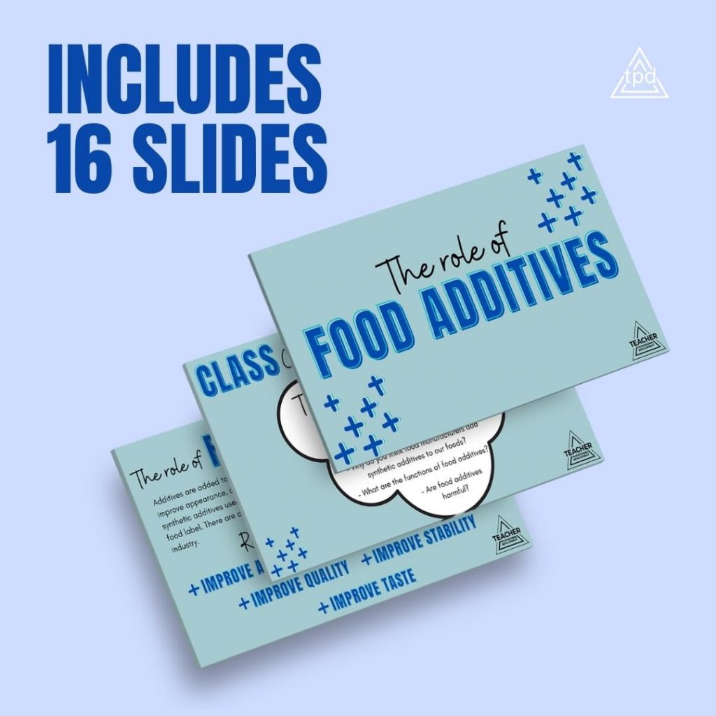 The Role of Food Additives - Teaching Resources
