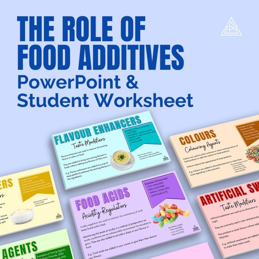 The Role of Food Additives - Teaching Resources