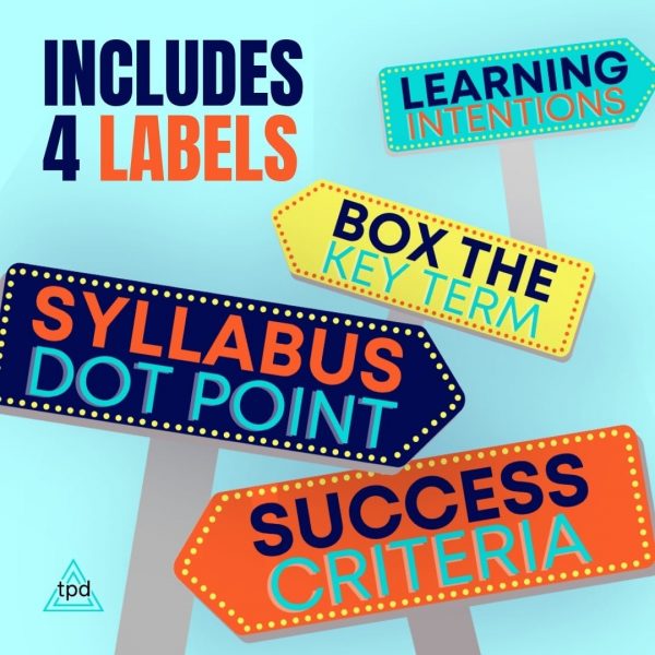 Visible Learning Board Labels - Teacher Professional Development