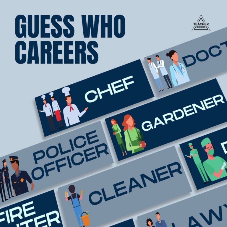 Careers Guess Who Game - Teacher Professional Development
