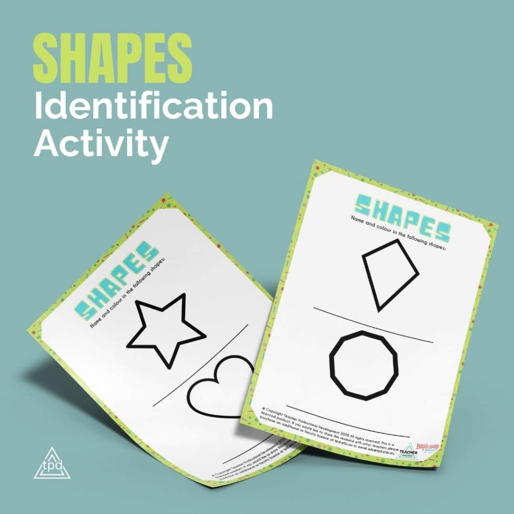 Shapes Identification Activity - Teacher Professional Development