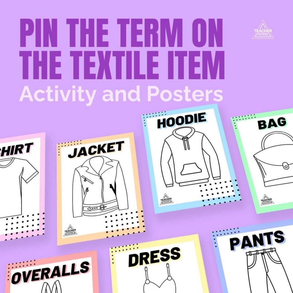 Pin the Term on the Textile Activity - Teacher Professional Development