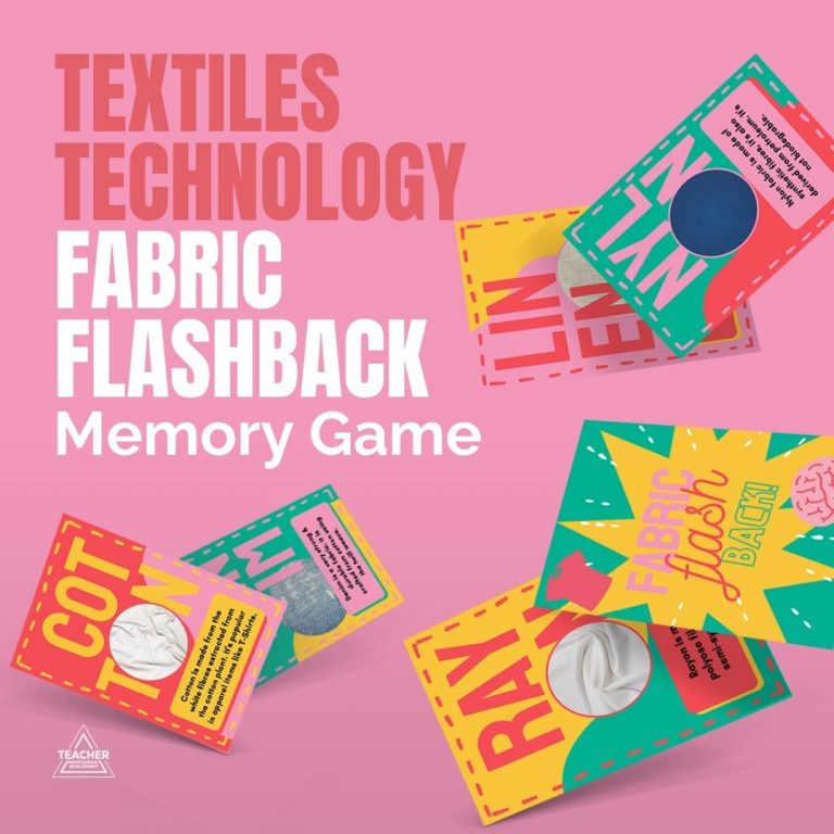 Fabric Flashback Textiles Technology Memory Game - Teacher Professional ...