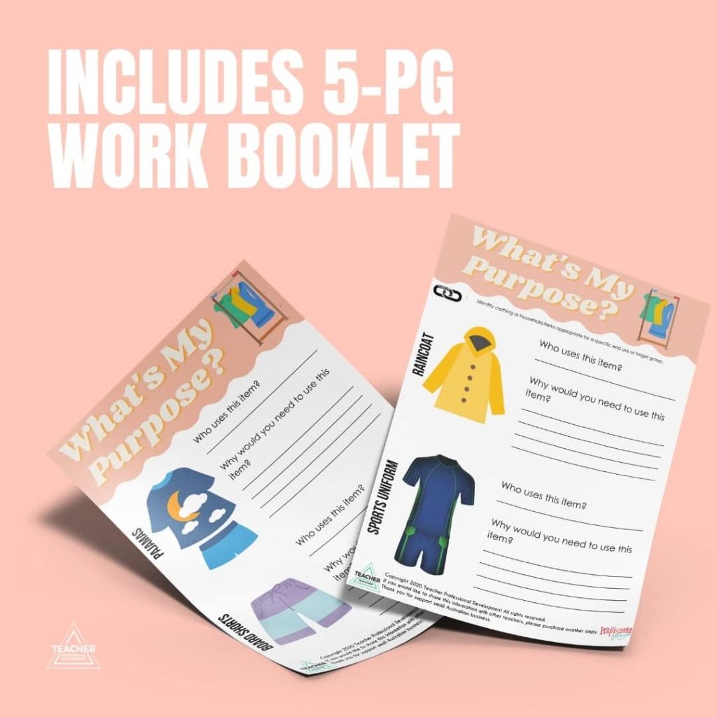 Life Skills Whats My Purpose? Textiles Technology Activity - Teacher ...