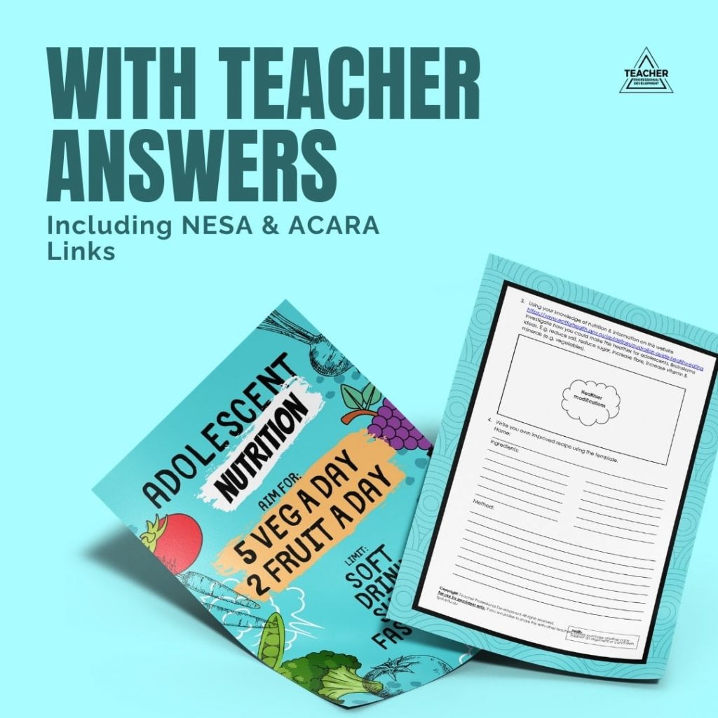 Snack Swap Technology Mandatory Outcome Task - Teacher Professional ...