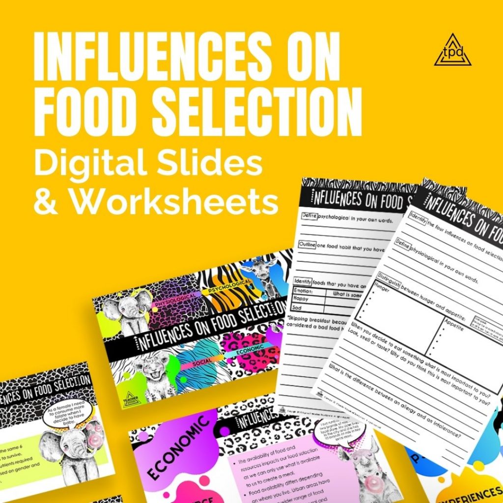 Influences on Food Selection