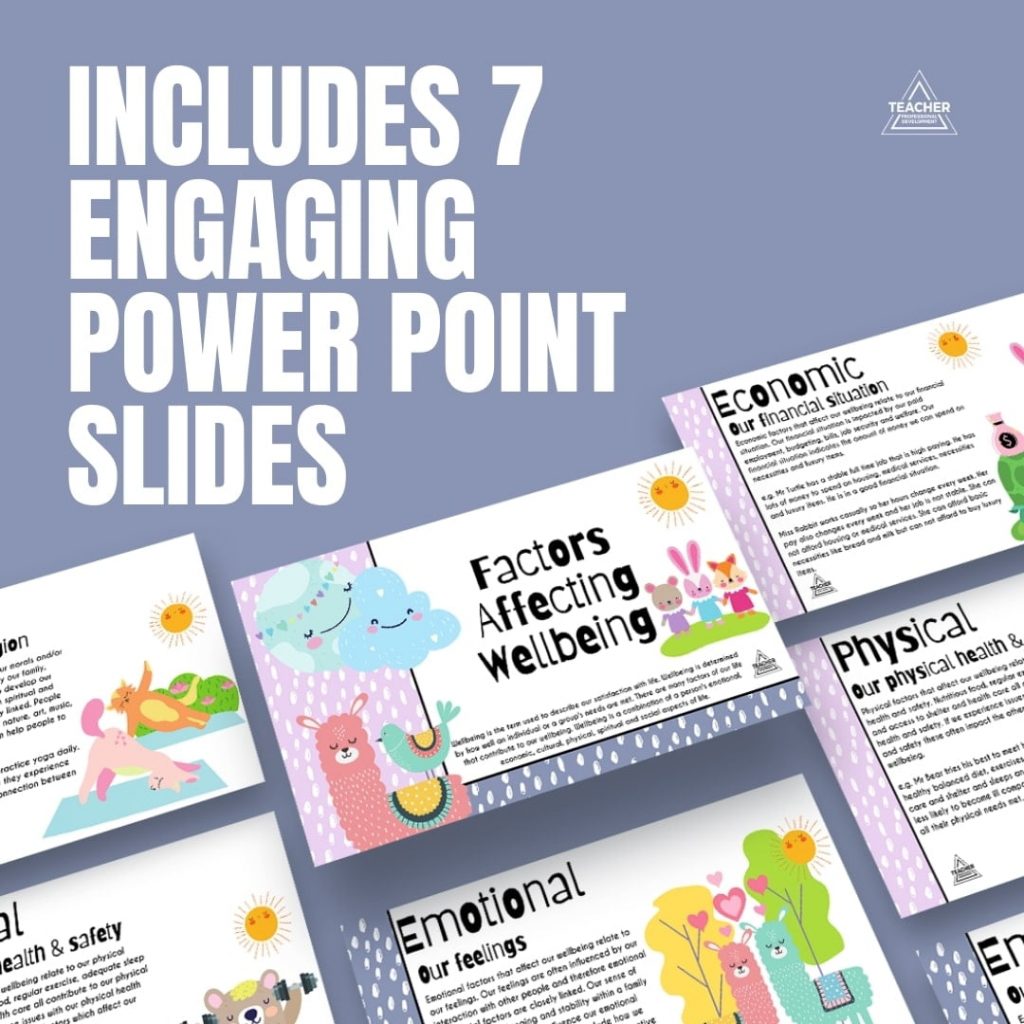 CAFS Factors Affecting Wellbeing - Teacher Professional Development