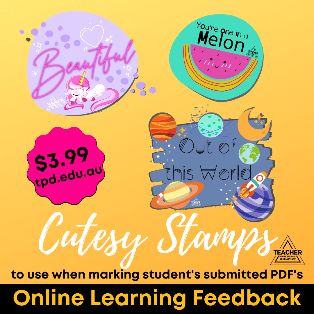 Cutesy Stamps for Online Learning Feedback - Teacher Professional ...