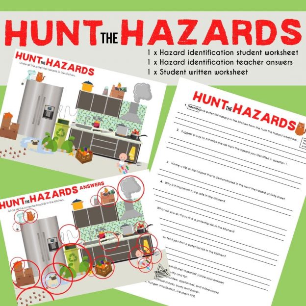 Hunt the Kitchen Hazards Life Skills Food Technology resource