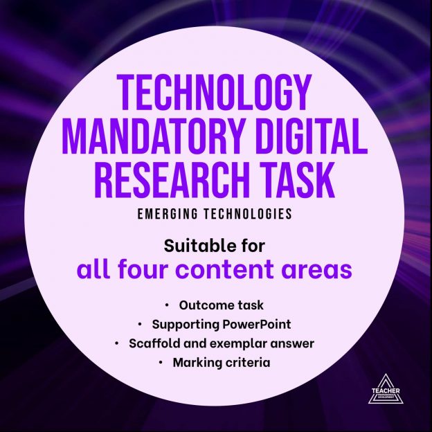 Technology Mandatory Digital Research Task - Emerging Technologies - Teacher Professional ...