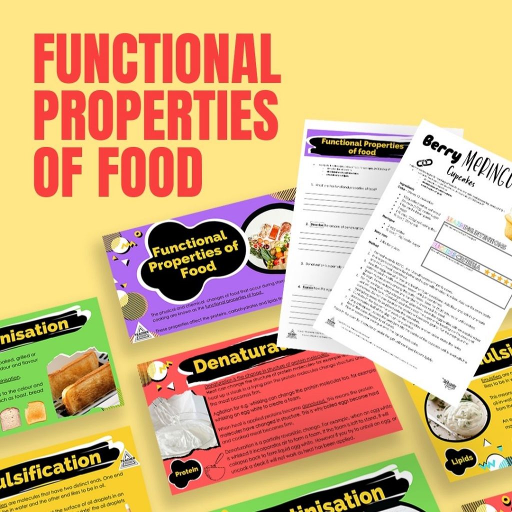 Functional Properties of Food PowerPoint Pack