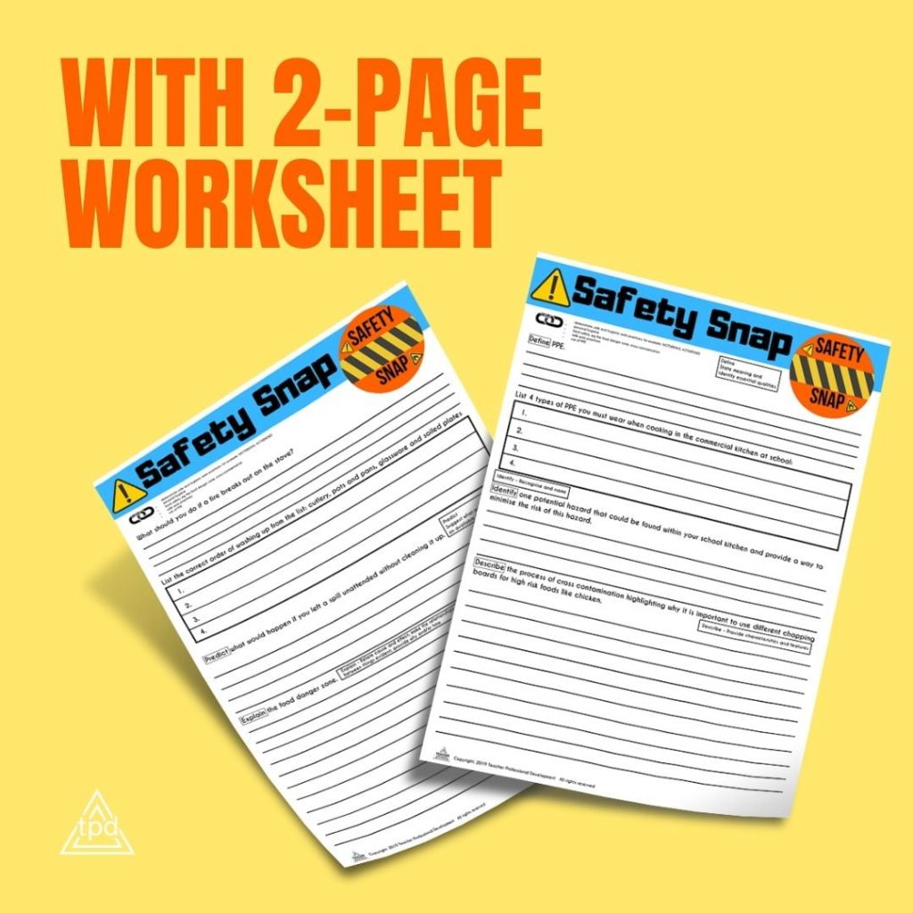 WHS Food Safety Snap - Teaching Resource