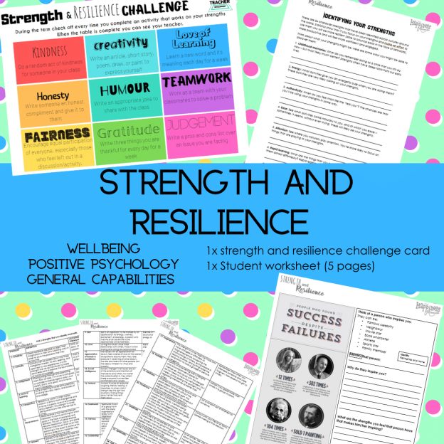 Strength and Resilience Worksheet and Activity - Teacher Professional ...