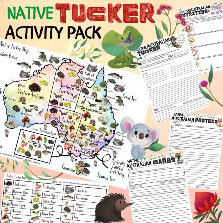 Native Tucker Activity Pack - Teaching Resources