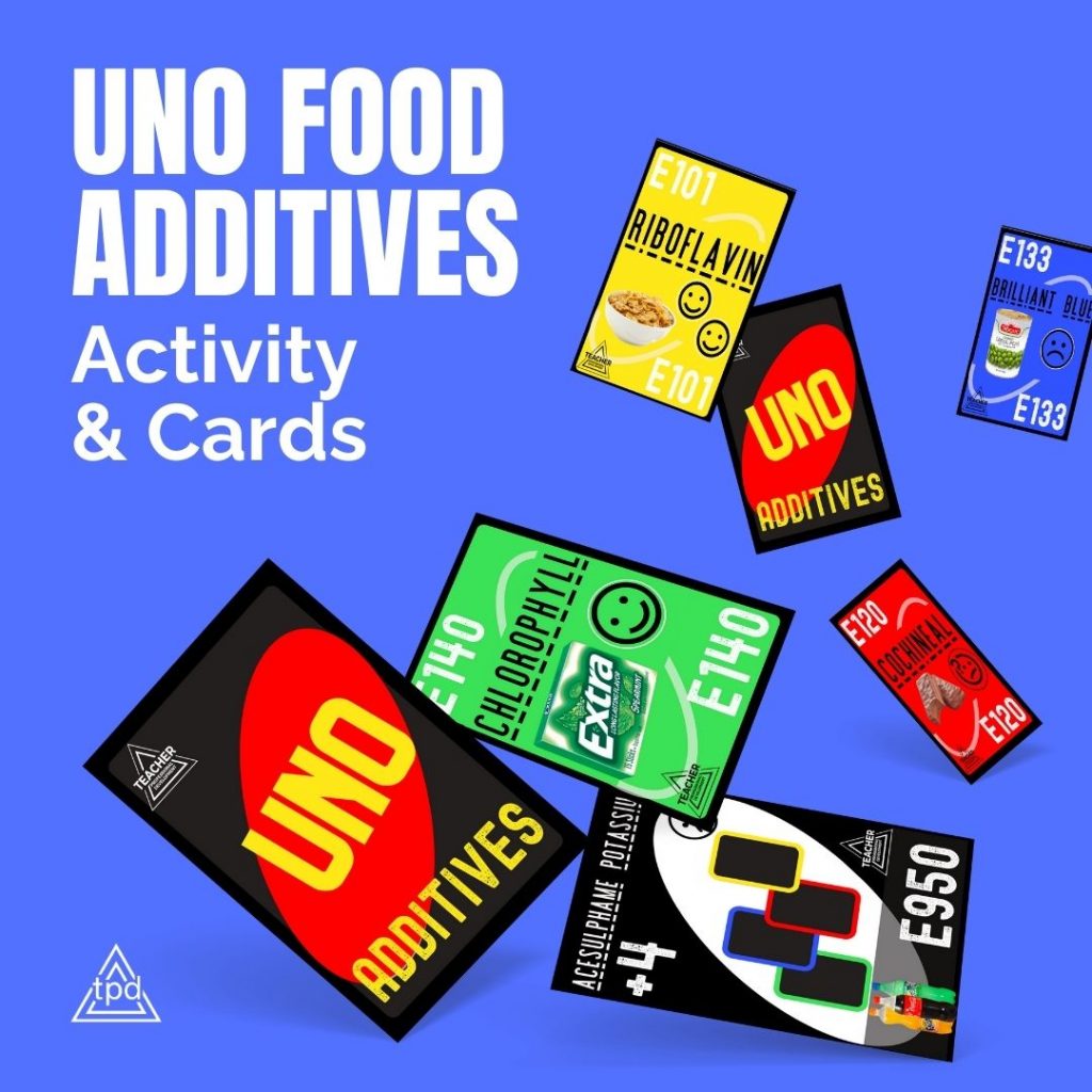 UNO Food Additives Game - Teaching Resources
