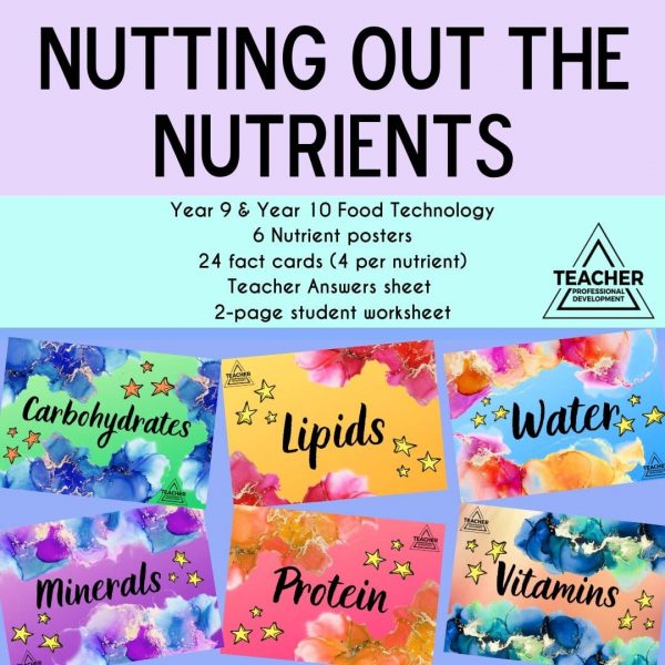 Essential Nutrients Match-Up Activity