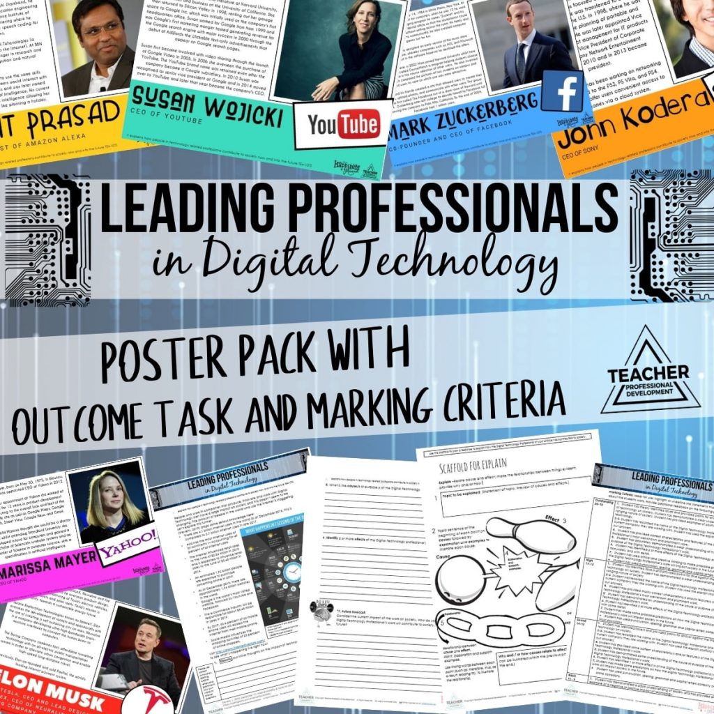 Digital Technologies Leading Professionals Activity and Poster Pack ...
