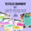 Textiles Equipment and Safety Poster Pack - Teacher Professional ...