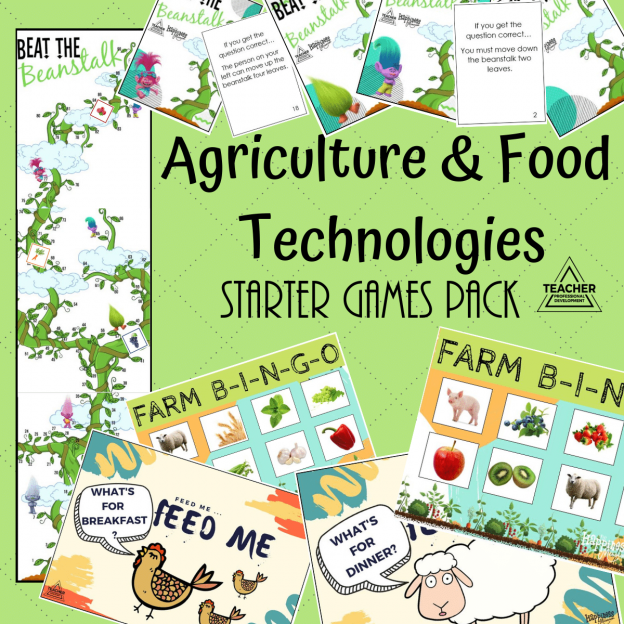 Agriculture and Food Technologies Games Pack - Digital - Teacher ...