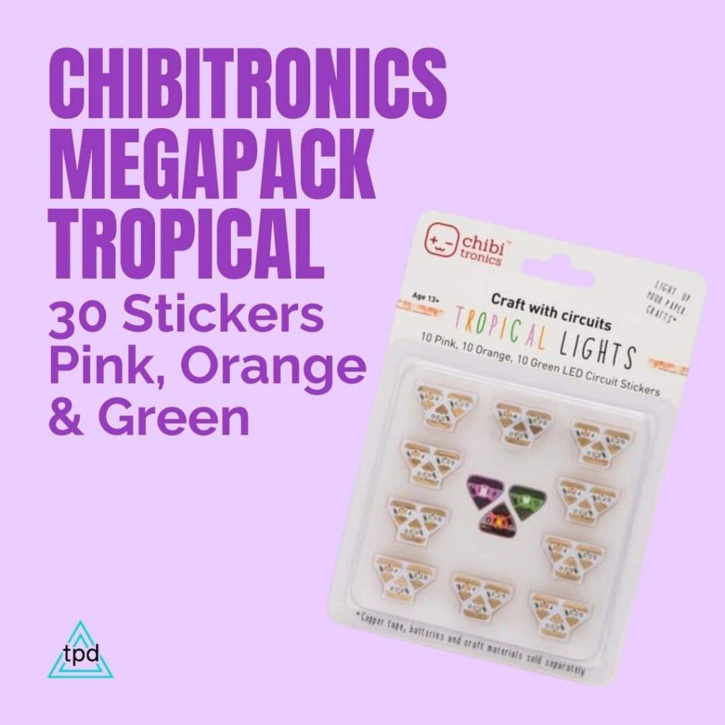 Chibitronics MegaPack Pink, Orange, Green (30 stickers) Tropical - SALE ...