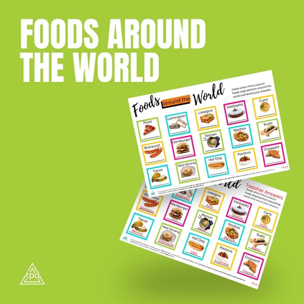 Foods Around the World - Teaching Resources
