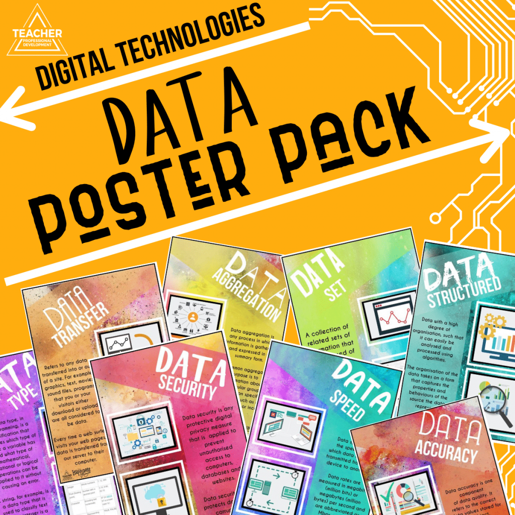 Digital Technologies Data Poster Pack - Teaching Resources