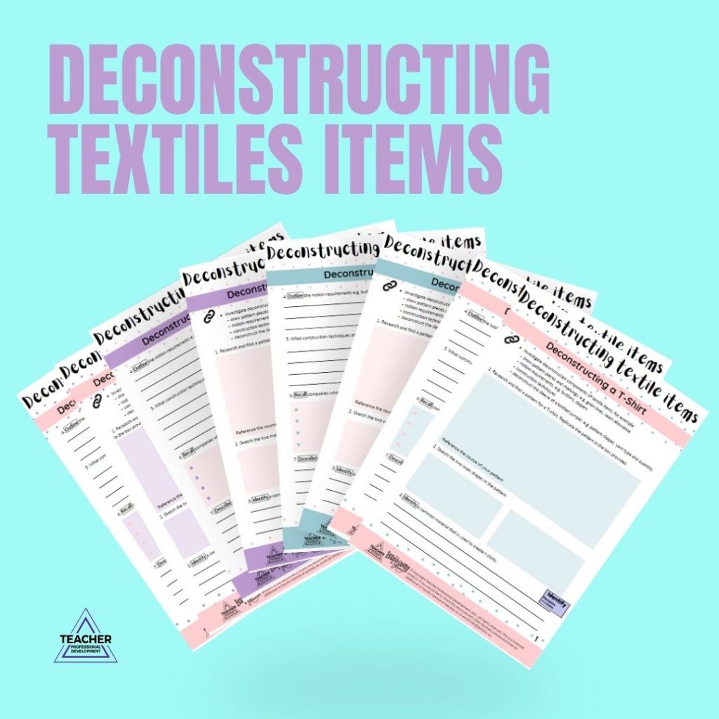 Deconstructing Textile Items - Teacher Professional Development