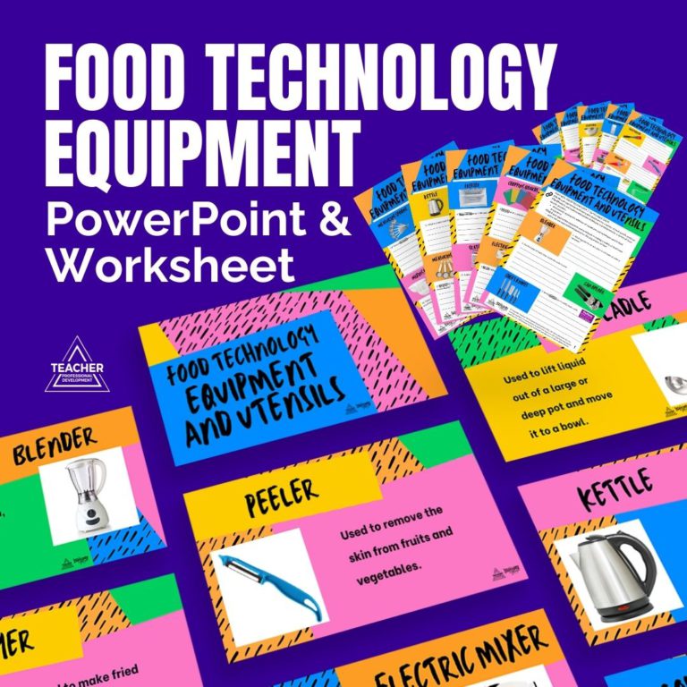 Food Technology Equipment and Utensils - Teacher Professional Development