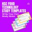 HSC Food Technology Study Templates - Teaching Resource