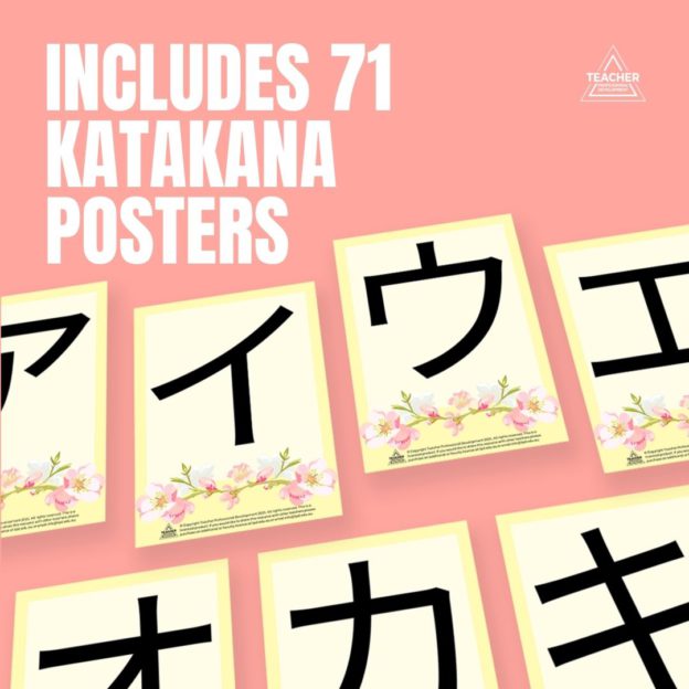Japanese Hiragana and Katakana Script Posters - Teacher Professional ...
