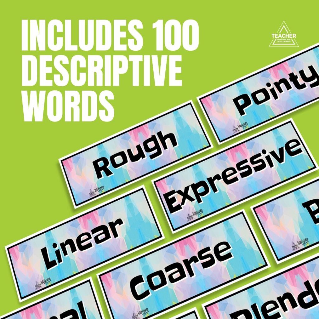 Design and Technology Descriptive Word Wall Teaching Resources