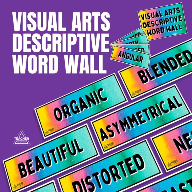 Visual Arts Descriptive Word Wall - Teaching Resources