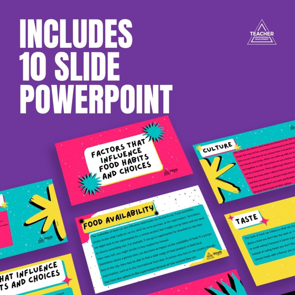 Life Skills Factors that Influence Food Habits and Choices - Teacher ...