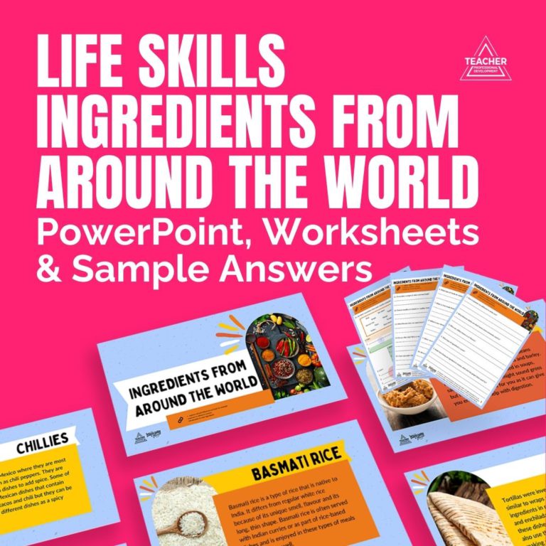 Life Skills Recipe Evaluations - Teacher Professional Development