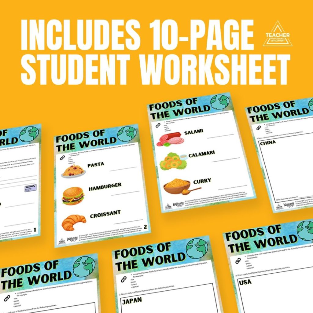 Life Skills Foods of the World - Teacher Professional Development