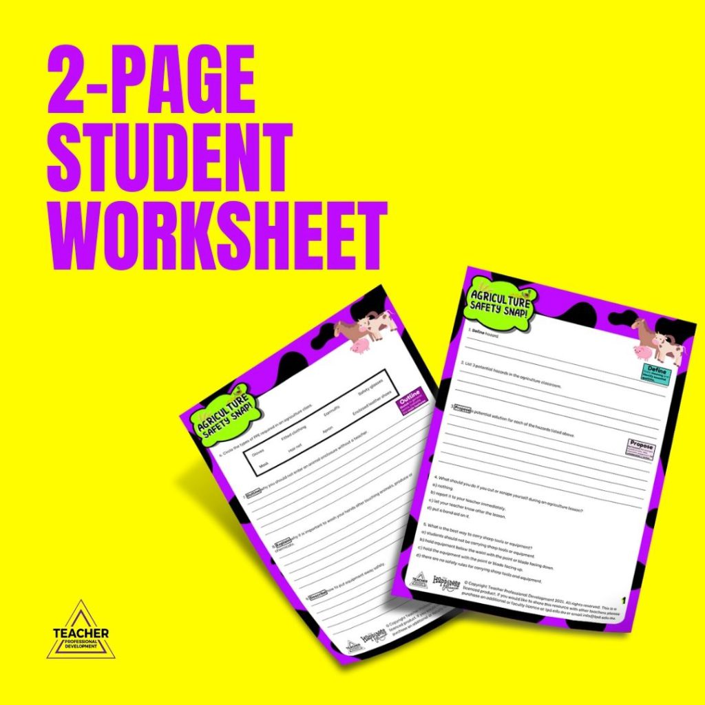 Agriculture Safety Snap - Teacher Professional Development